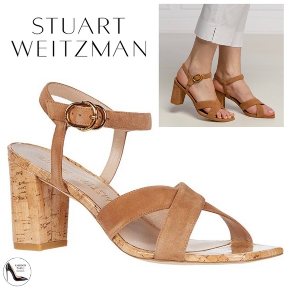 Stuart Weitzman | Shoes | Stuart Weitzman Analeigh Brown Suede Cork ...